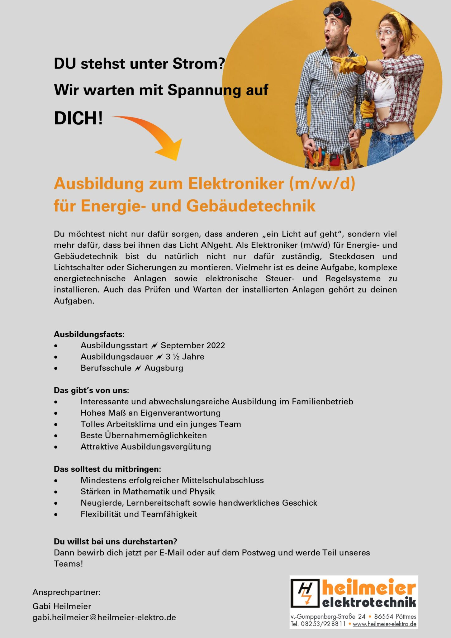 Karriere – Heilmeier Elektro GmbH